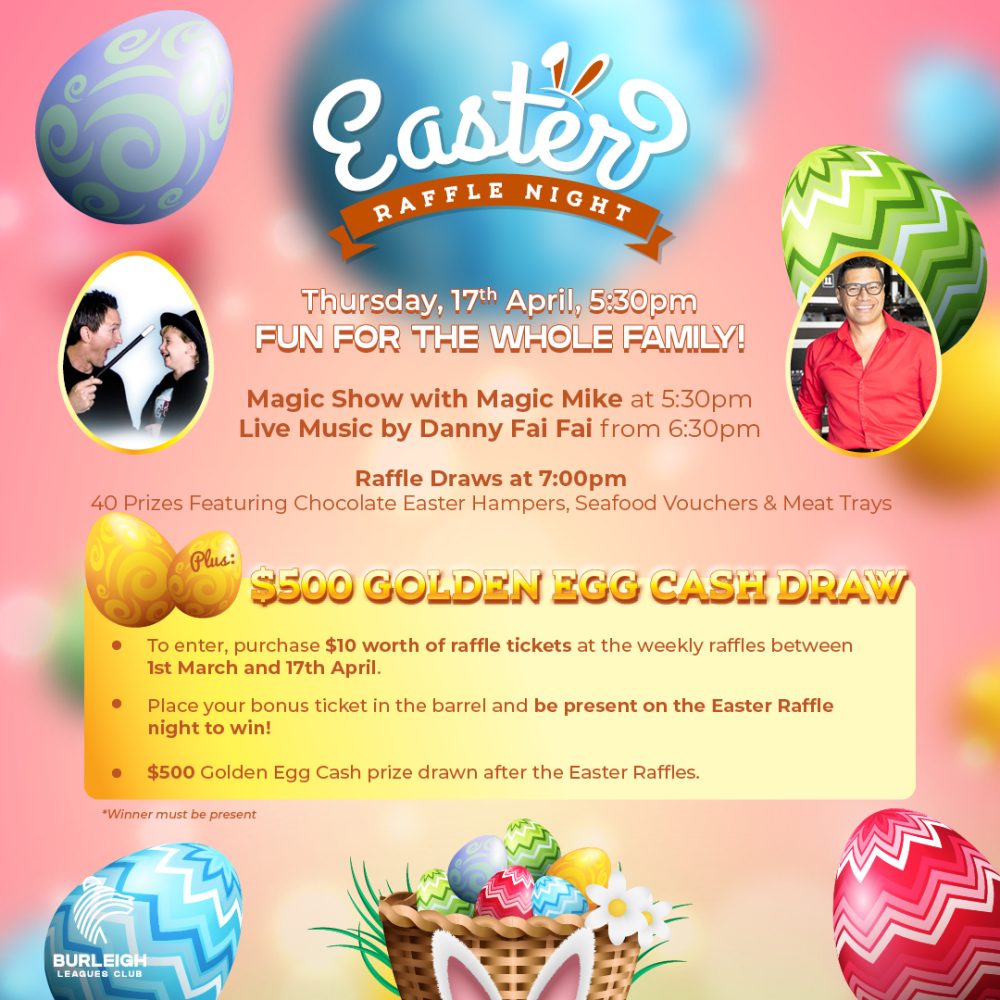 Easter Raffle Night! - Burleigh Bears